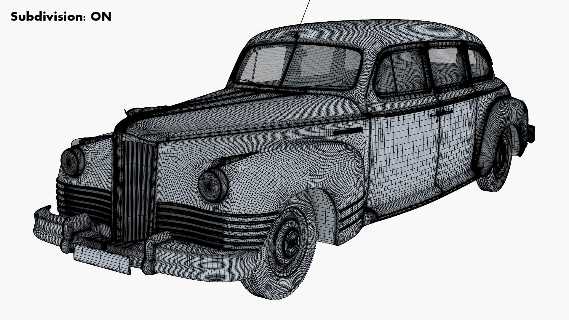 Zis 110 1945-1961 Simple Interior M 1 3D Model by Zurel