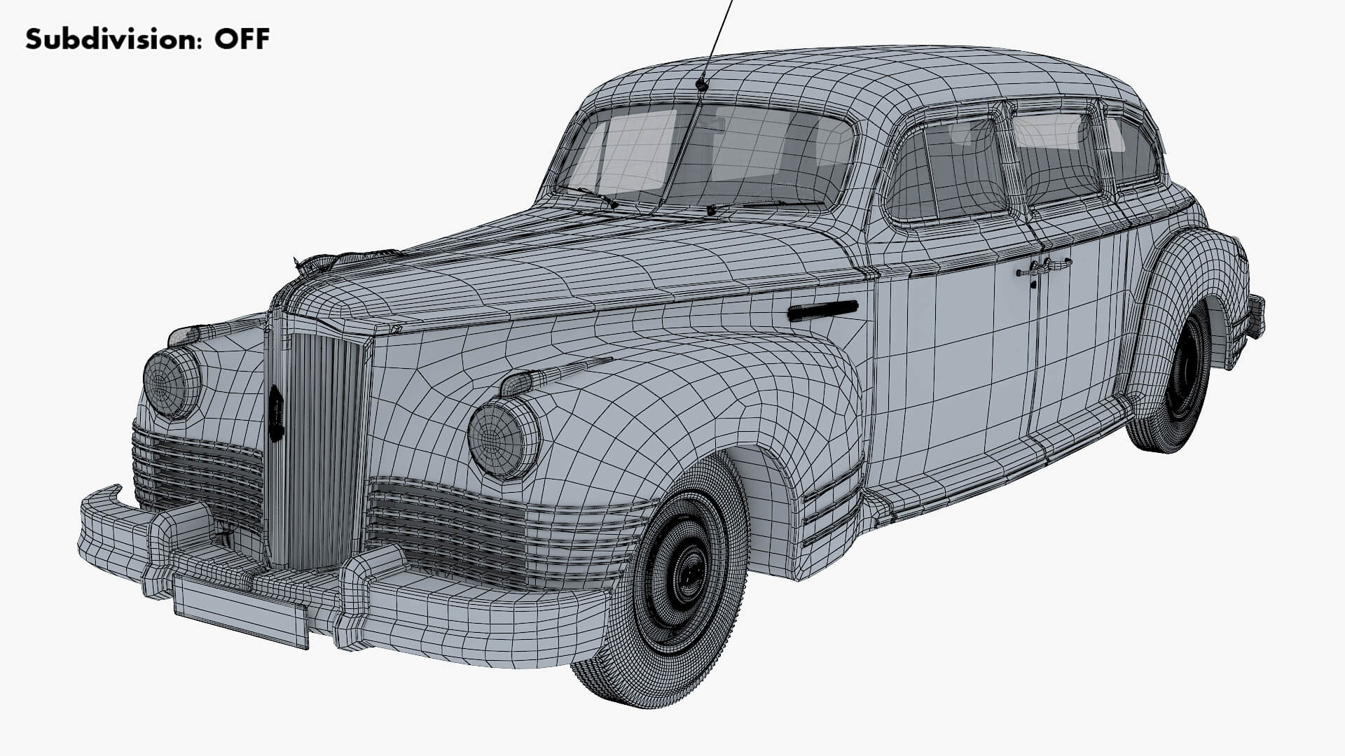 Zis 110 1945-1961 Simple Interior M 1 3D Model by Zurel