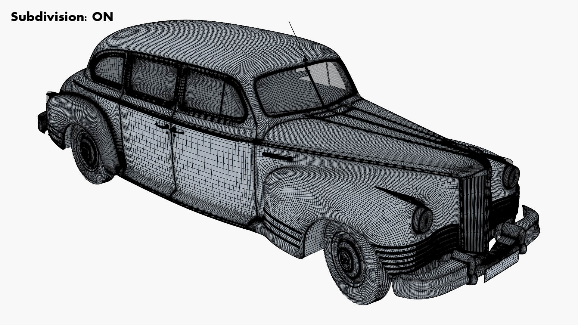 Zis 110 1945-1961 Simple Interior M 1 3D Model by Zurel