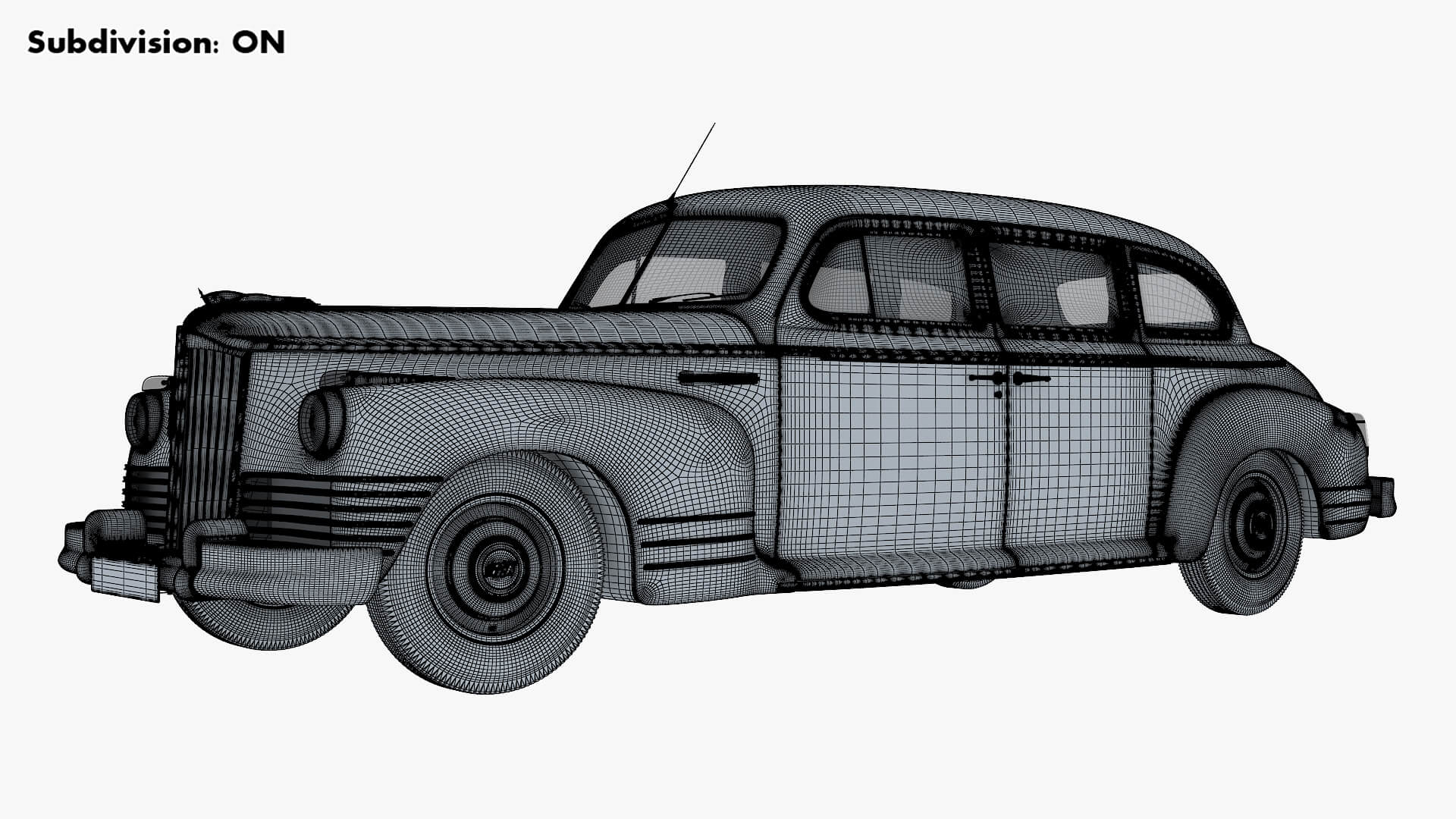 Zis 110 1945-1961 Simple Interior M 1 3D Model by Zurel