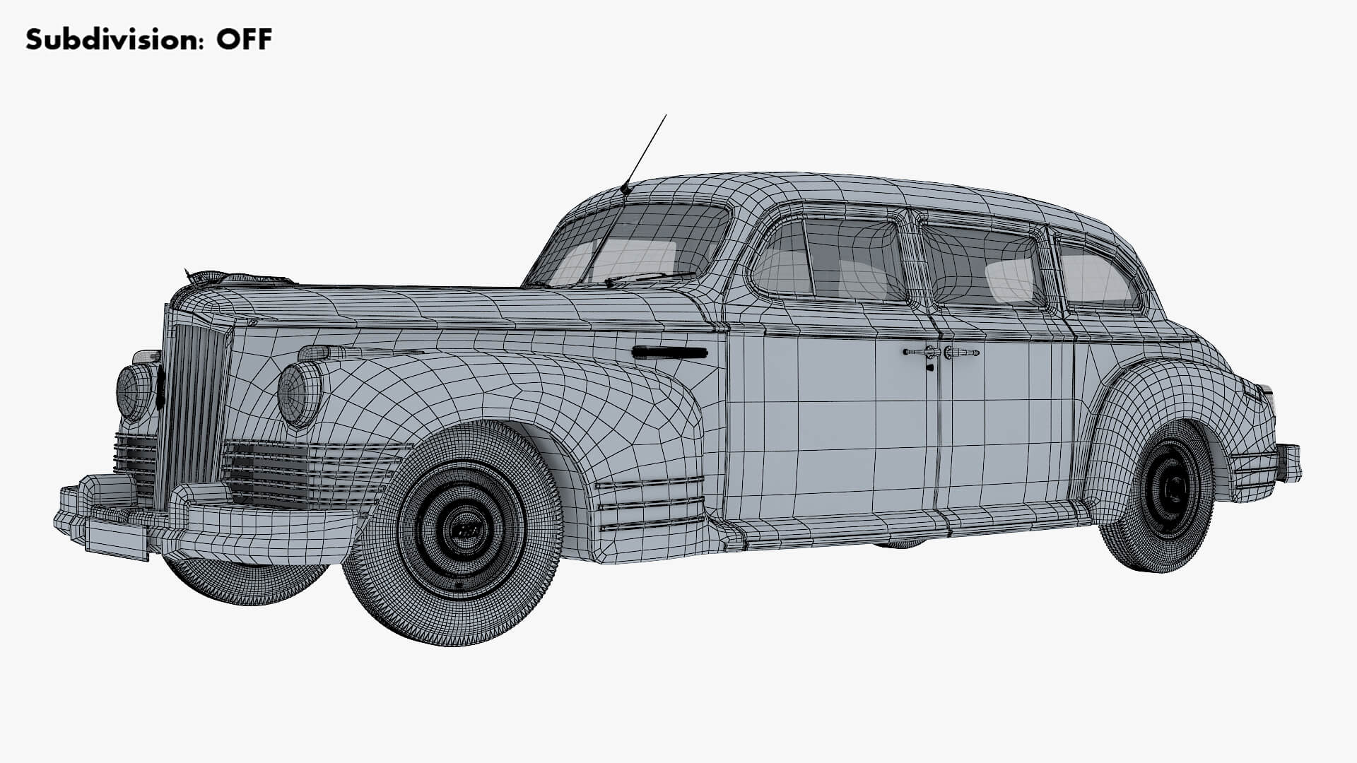 Zis 110 1945-1961 Simple Interior M 1 3D Model by Zurel
