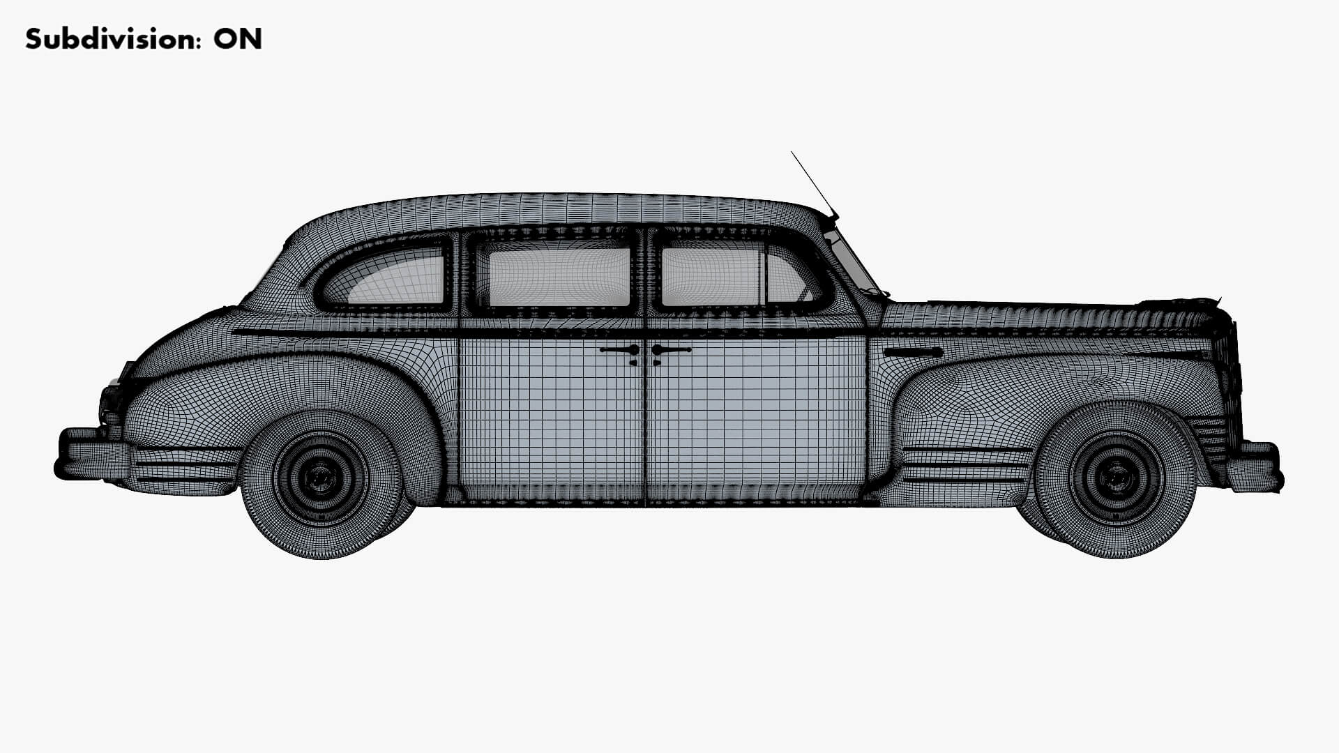 Zis 110 1945-1961 Simple Interior M 1 3D Model by Zurel