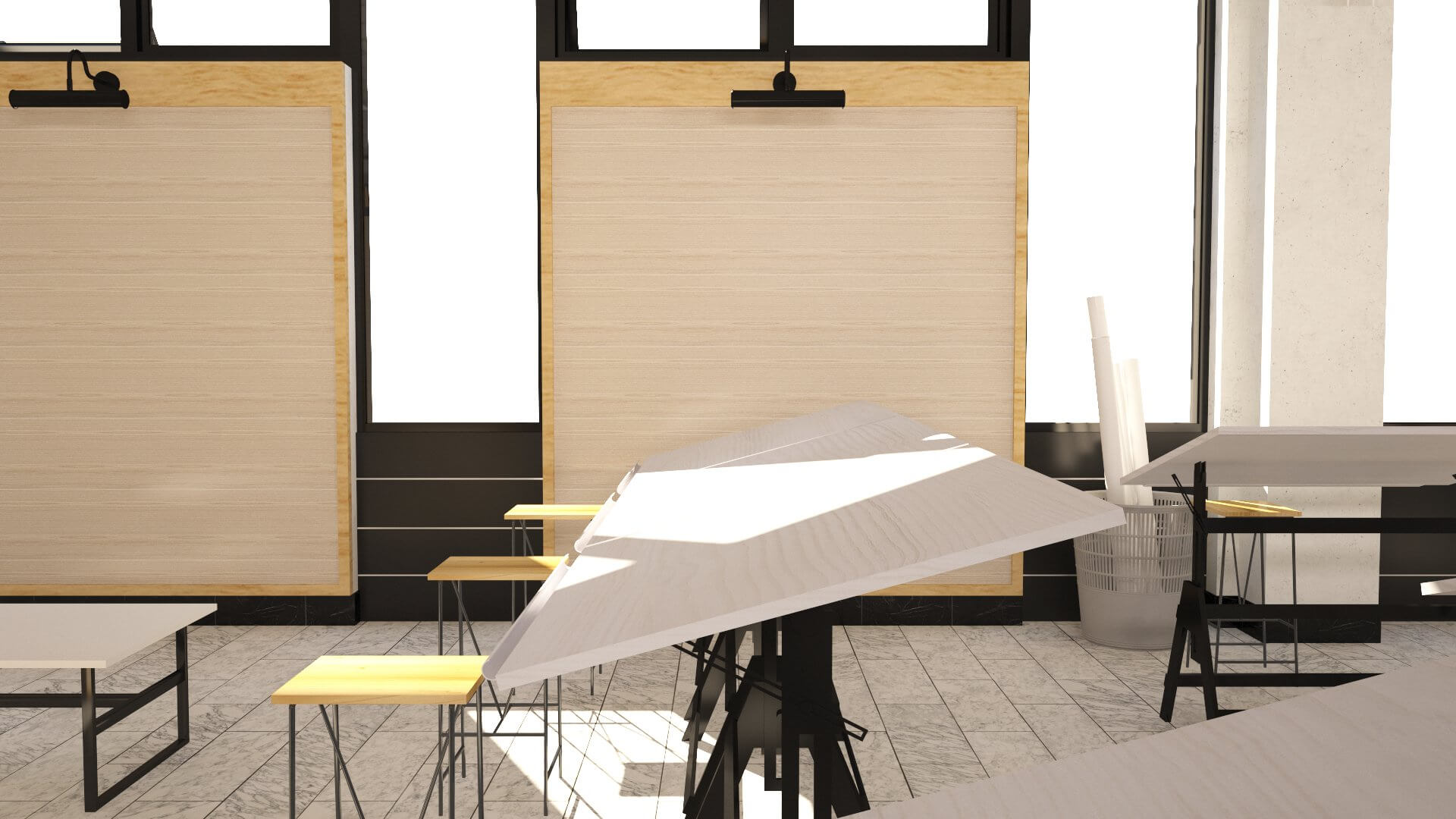 Architecture Design Studio Classroom - 3D Model by zyed