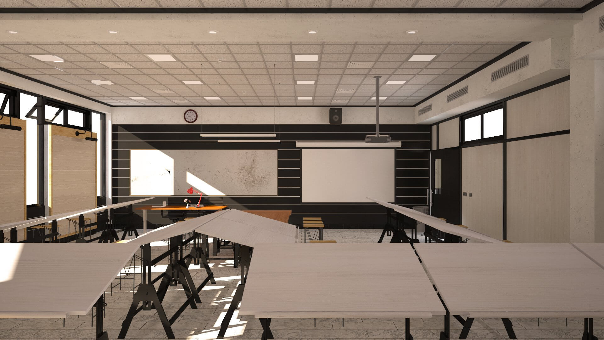 Architecture Design Studio Classroom - 3D Model by zyed