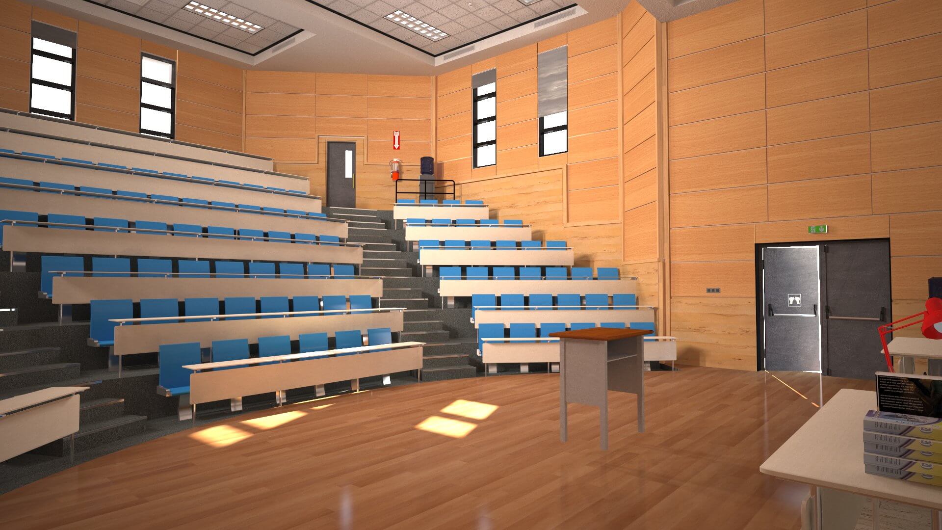 Auditorium - 3D Model by zyed
