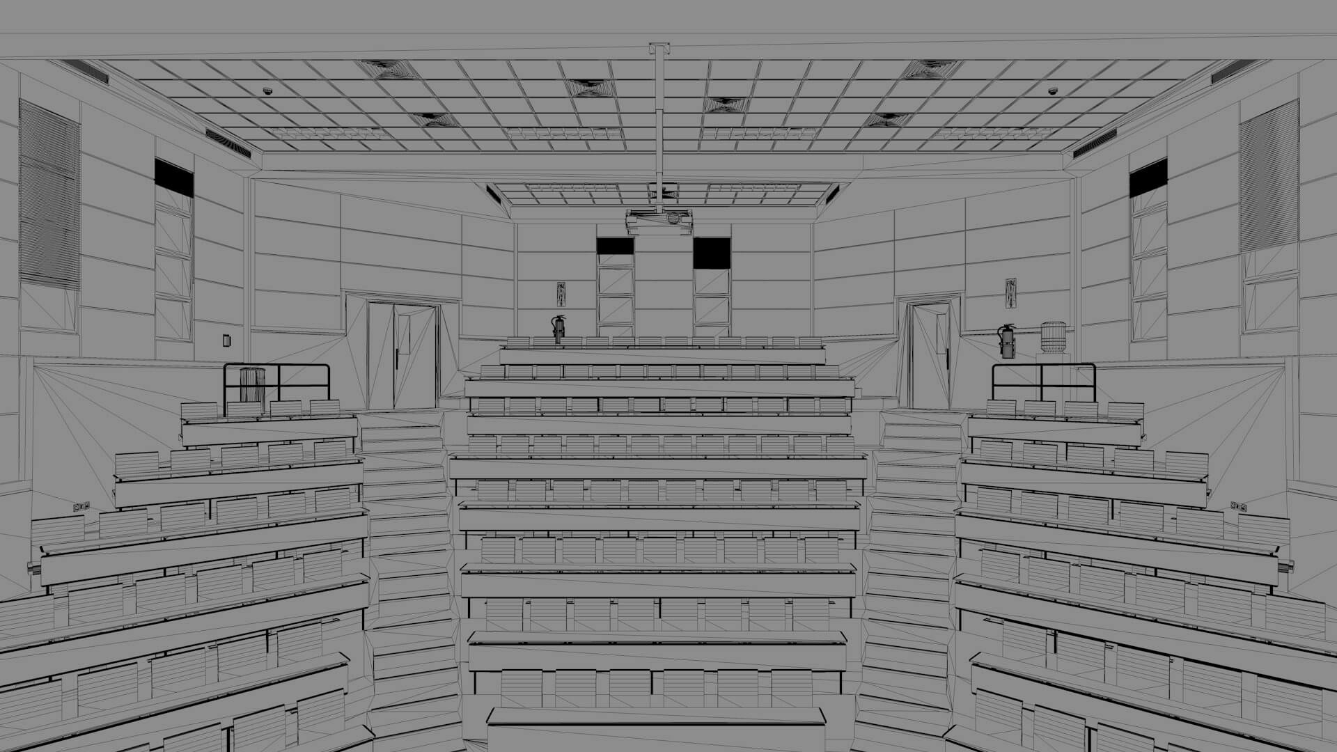 Auditorium - 3D Model by zyed