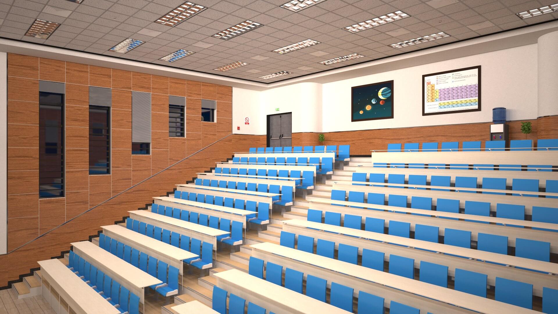Auditorium - 3D Model by zyed