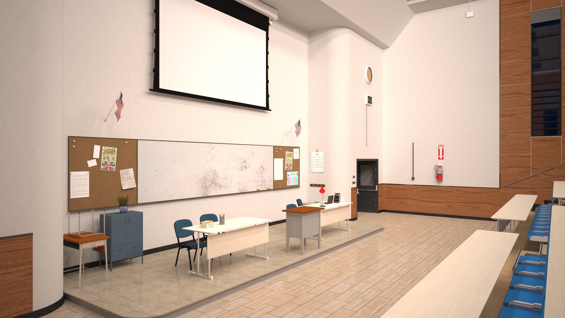 Auditorium - 3D Model by zyed