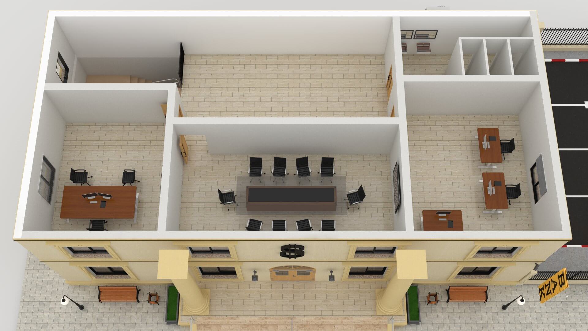 Bank - 3D Model by zyed