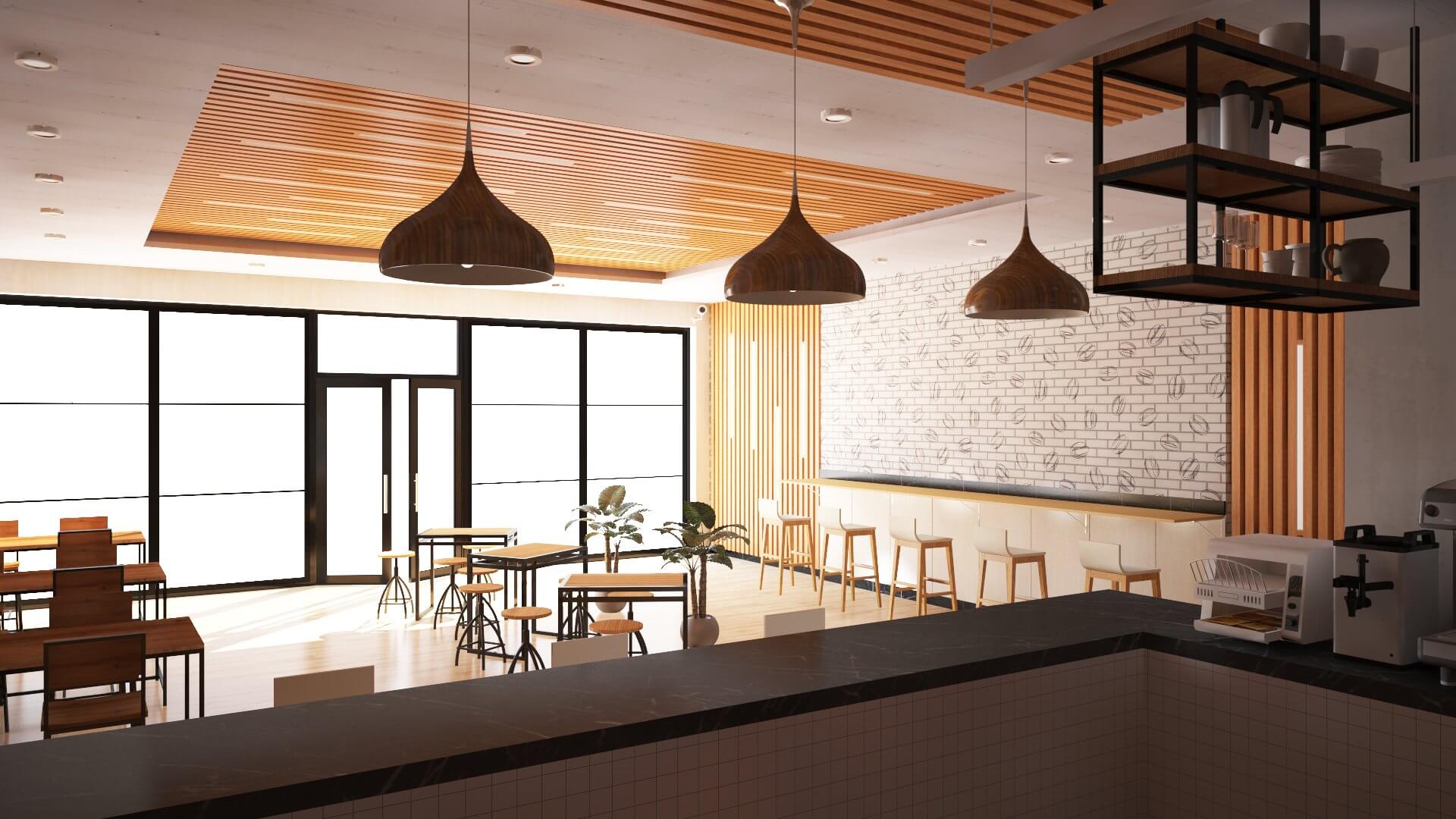 Cafeteria - 3D Model by zyed