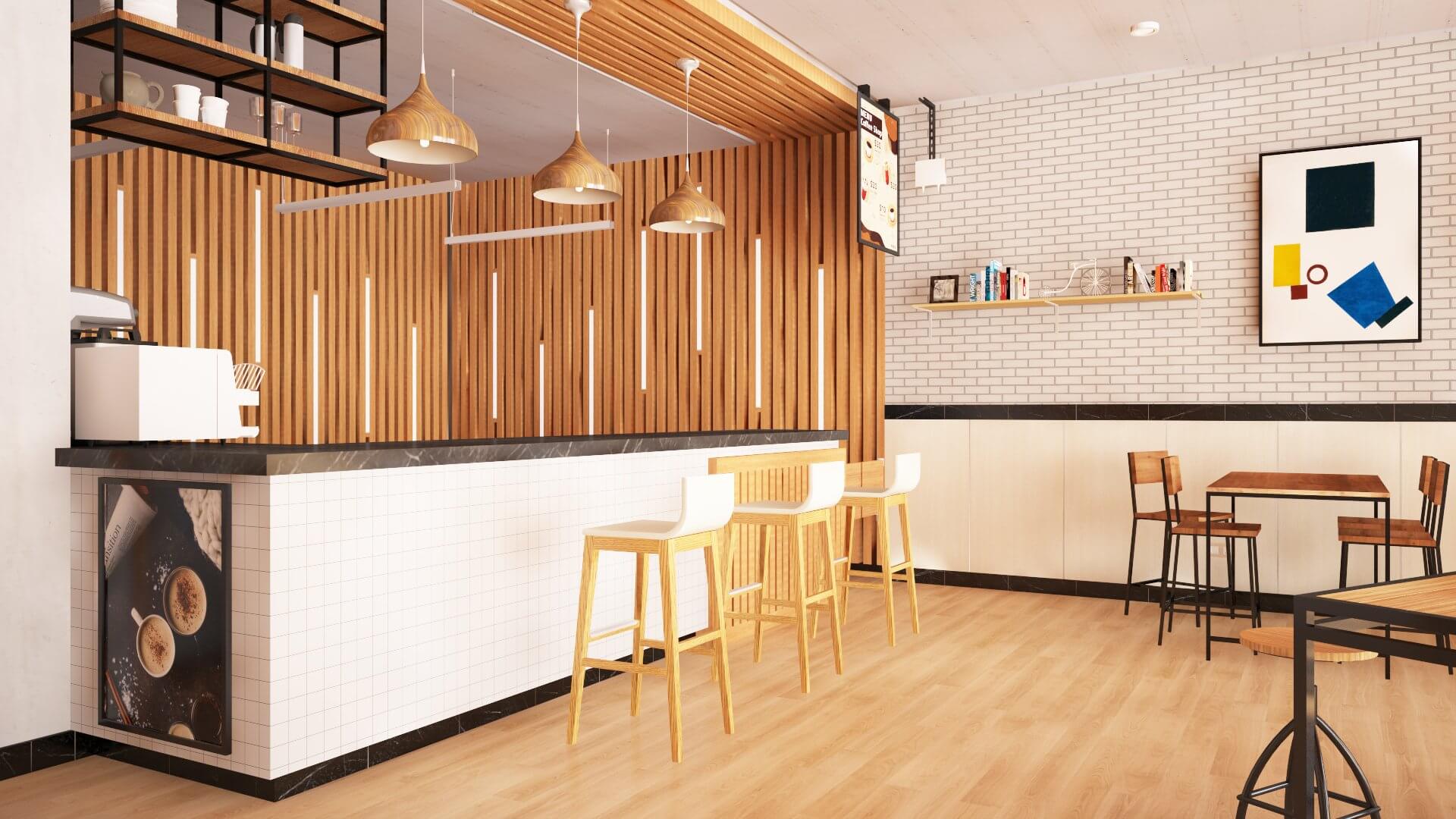 Cafeteria - 3D Model by zyed