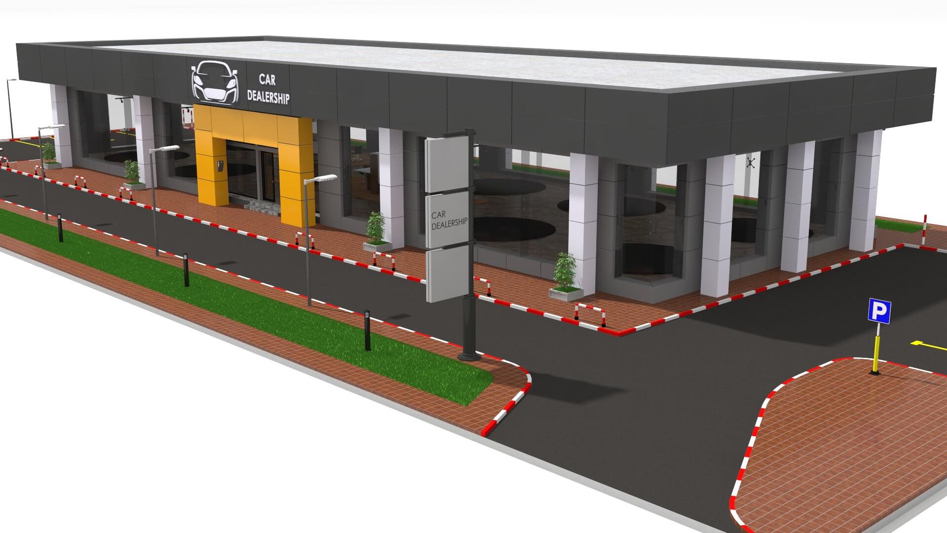 Car Showroom - 3D Model by zyed