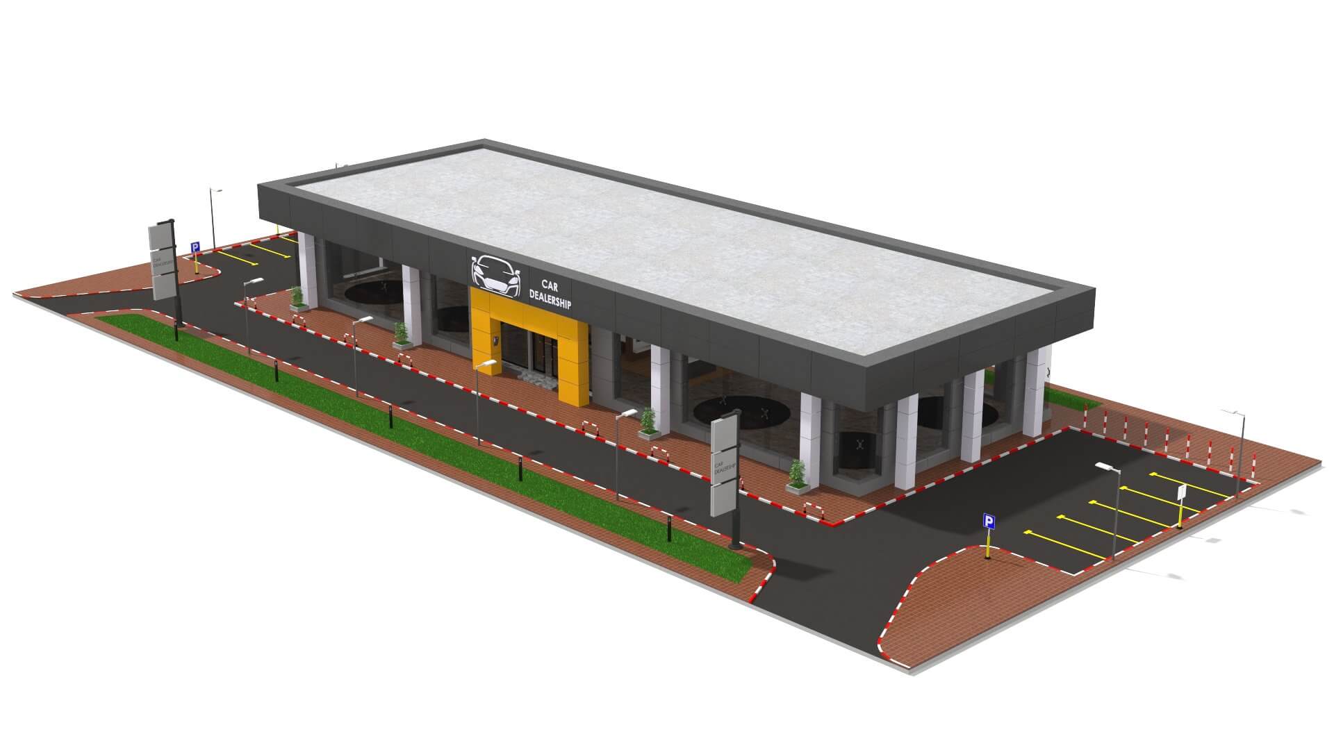 Car Showroom - 3D Model by zyed