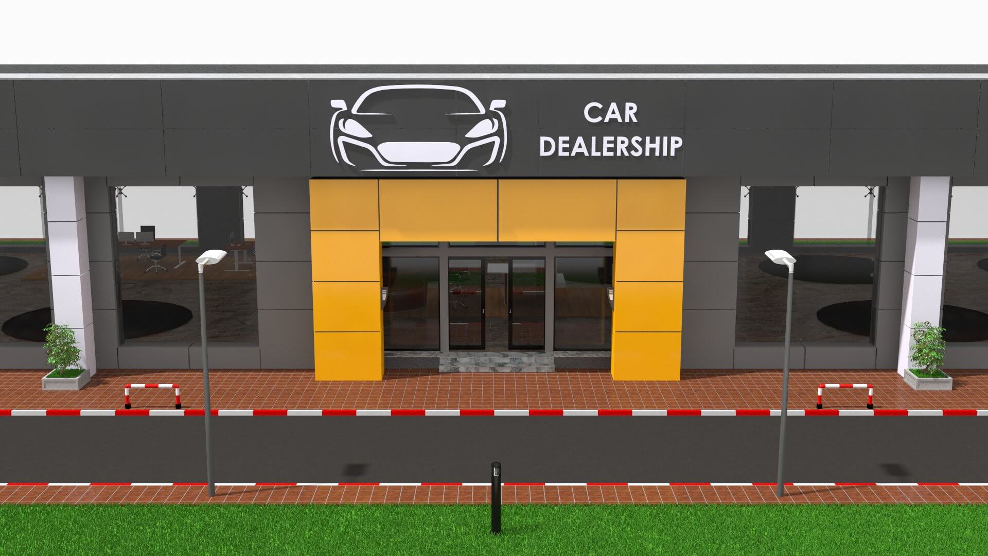 Car Showroom - 3D Model by zyed