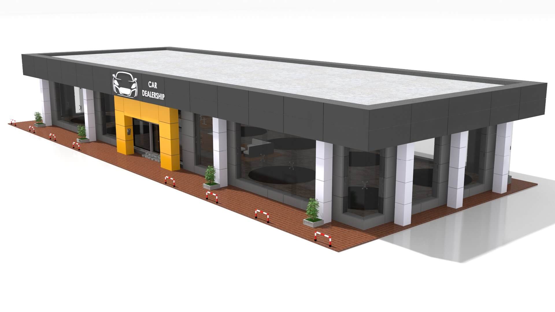 Car Showroom - 3D Model by zyed