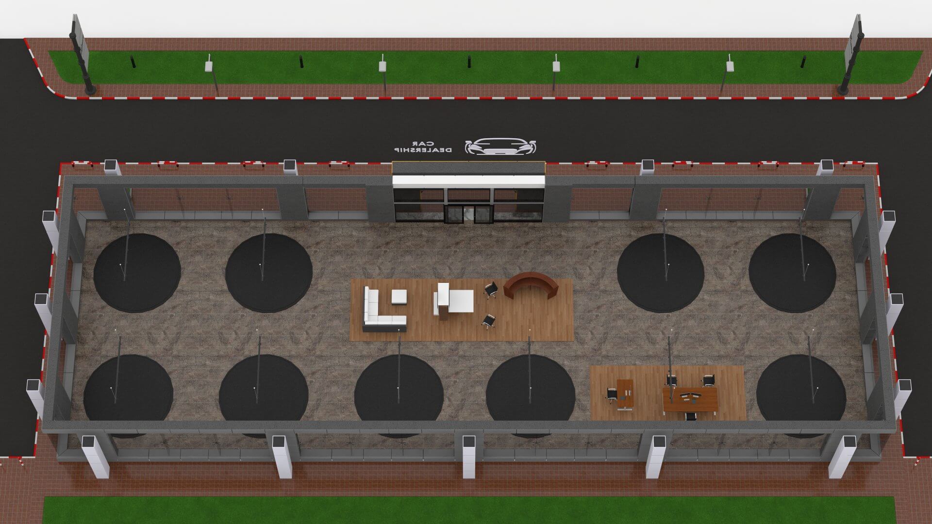 Car Showroom - 3D Model by zyed