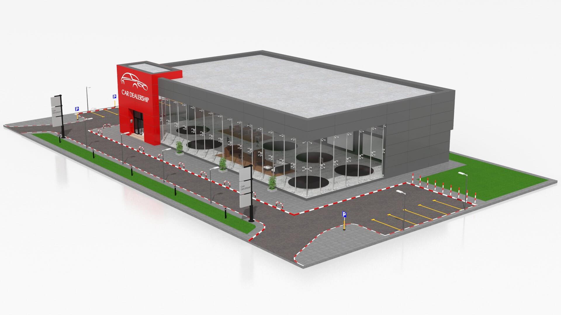 Car Showroom - 3D Model by zyed