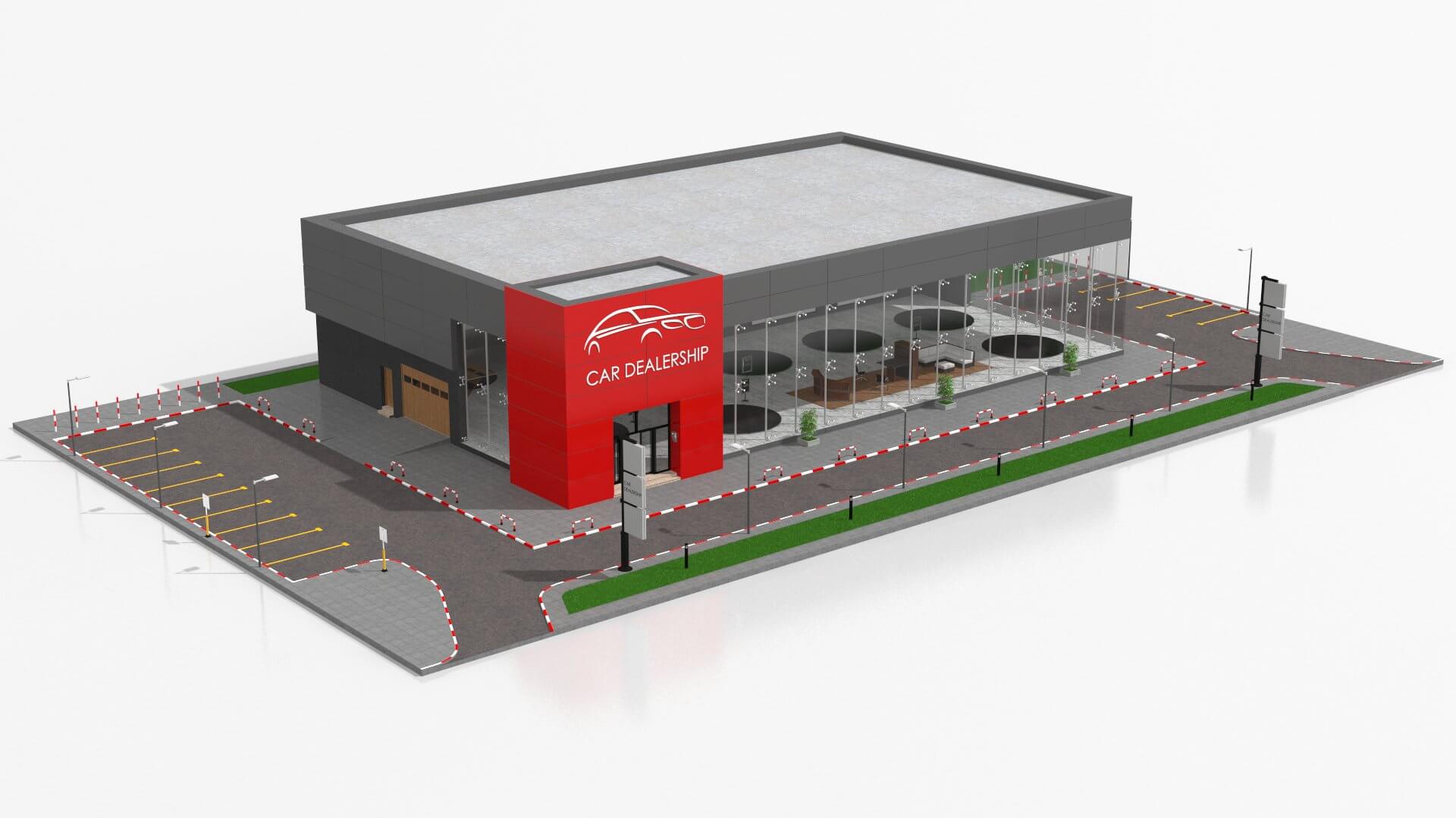 Car Showroom - 3D Model by zyed