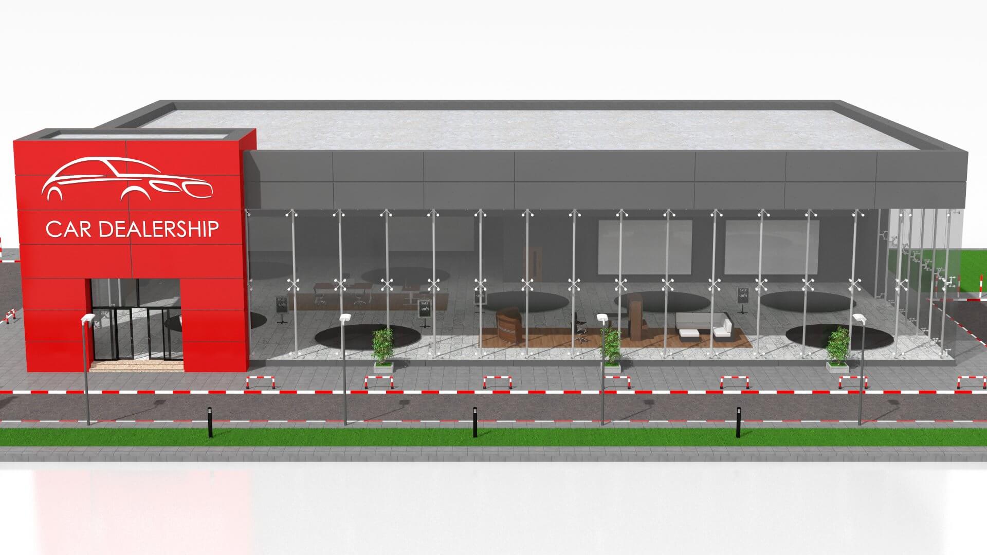 Car Showroom - 3D Model by zyed