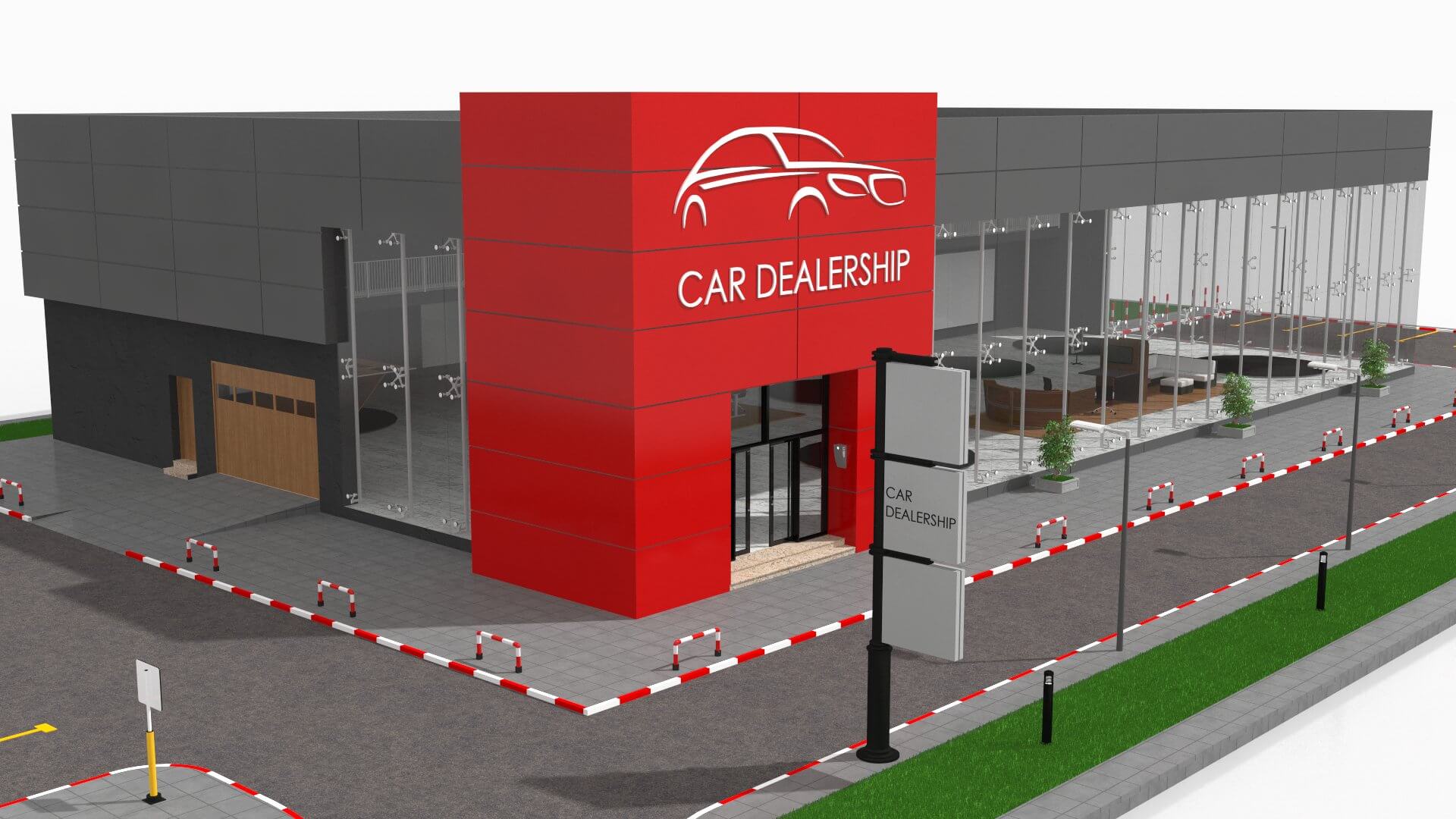 Car Showroom - 3D Model by zyed