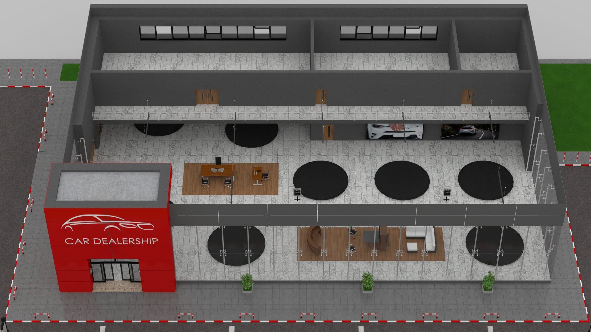 Car Showroom - 3D Model by zyed