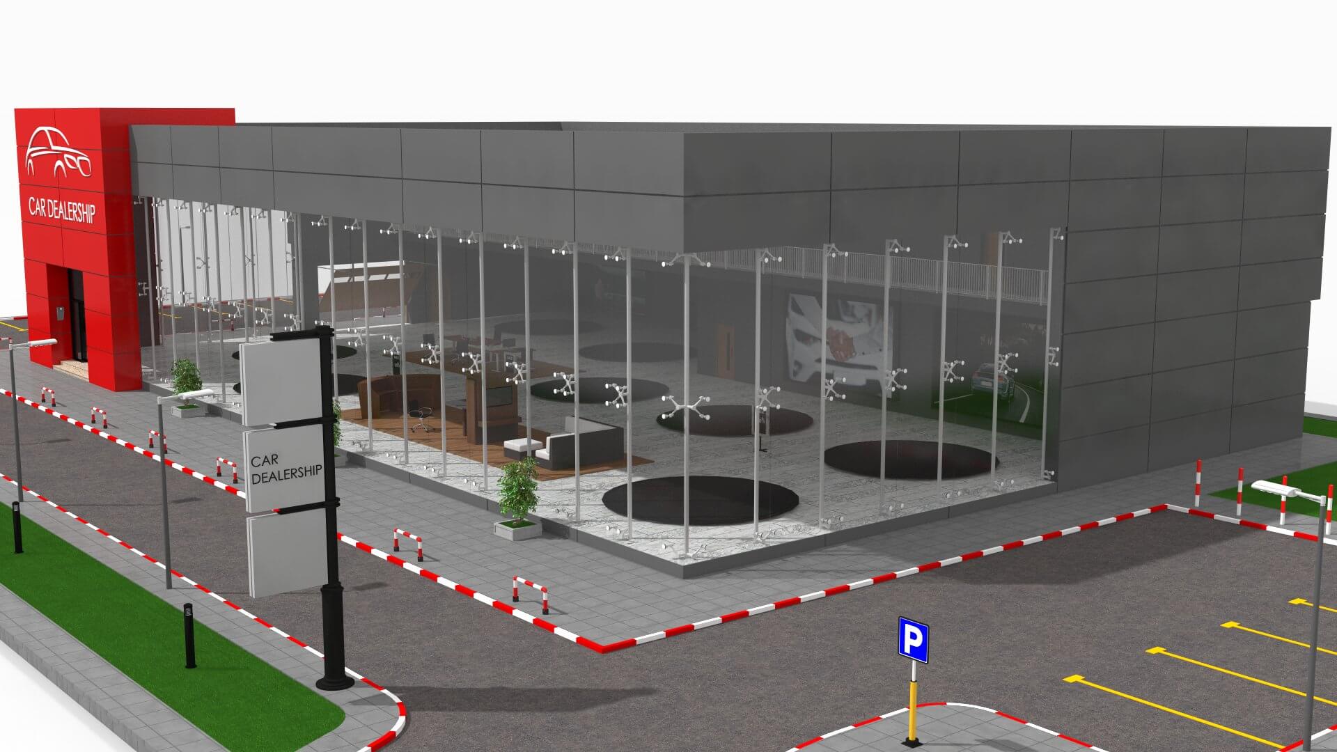 Car Showroom - 3D Model by zyed