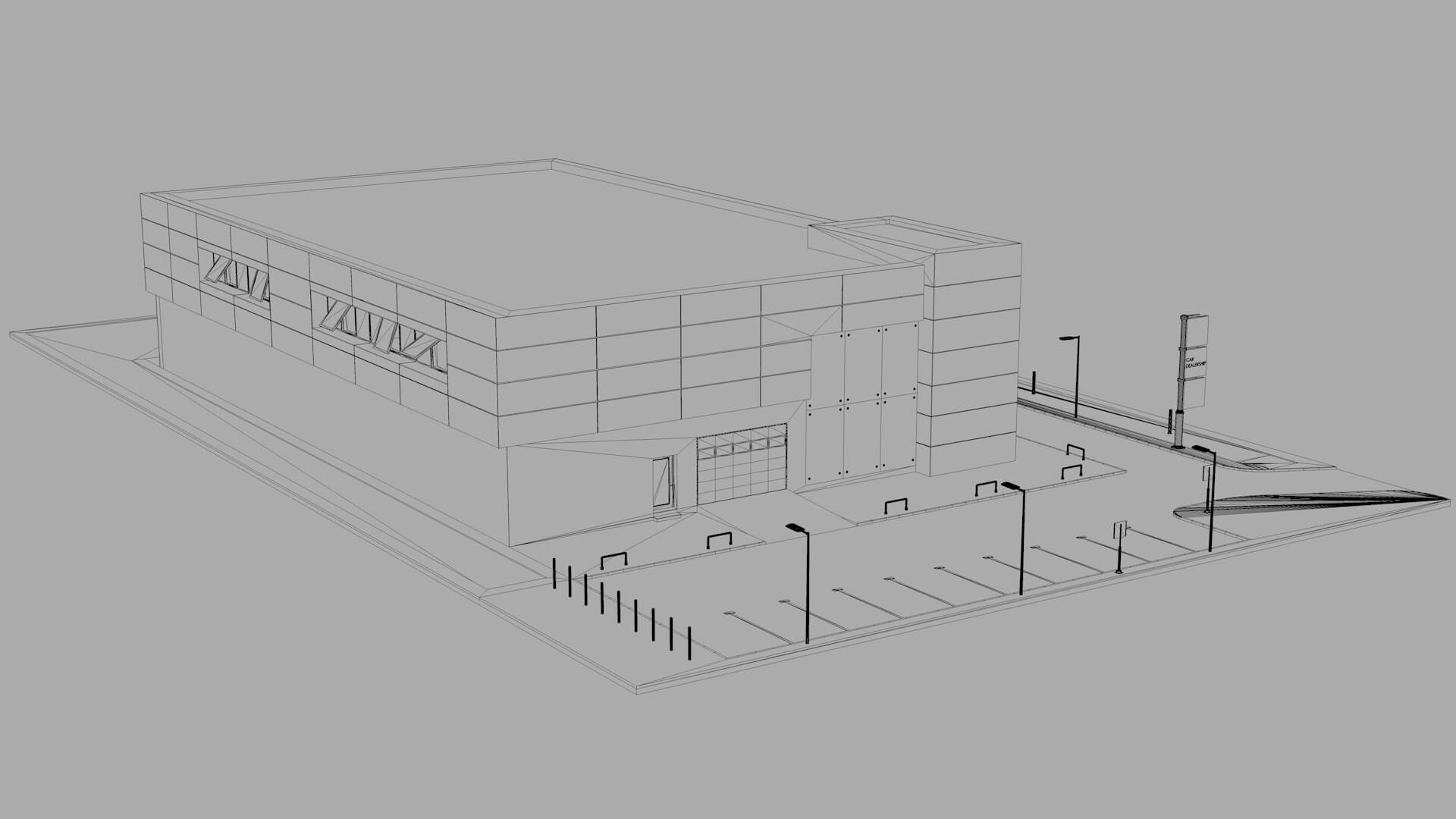 Car Showroom - 3D Model by zyed