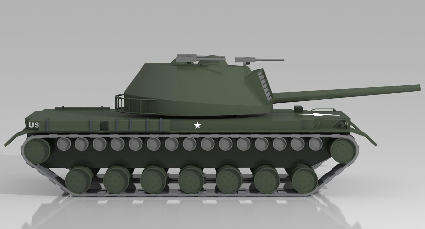 Cartoon Tank - 3D Model by zyed