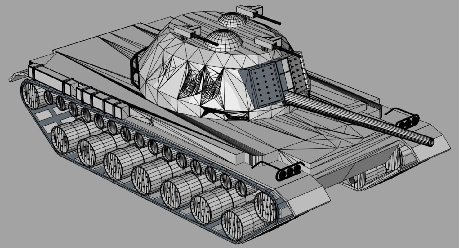 Cartoon Tank - 3D Model by zyed