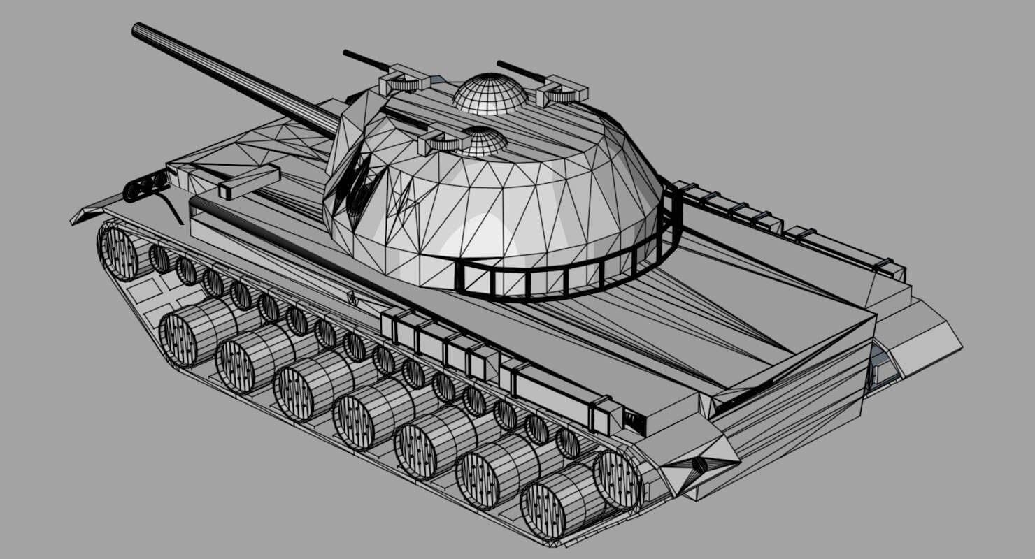 Cartoon Tank - 3D Model by zyed