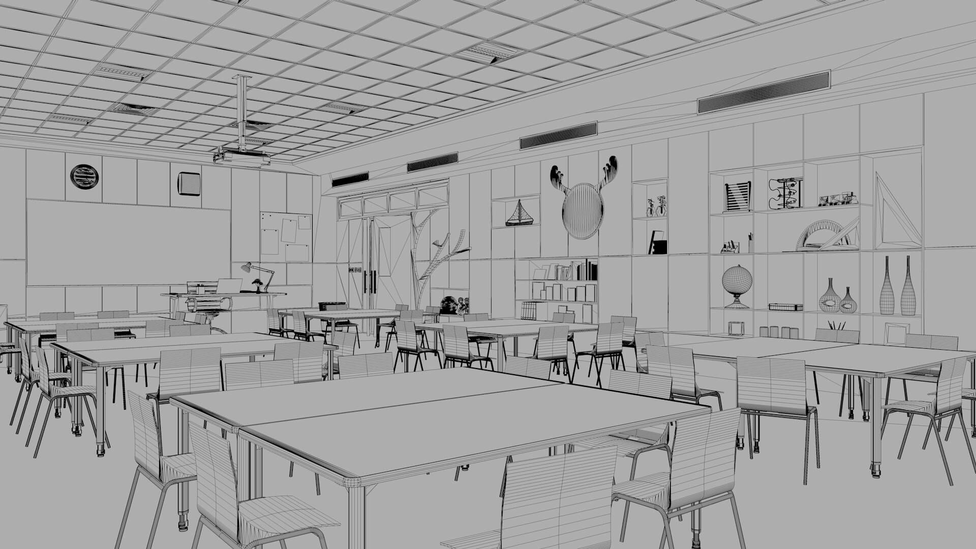 Children Classroom - 3D Model by zyed