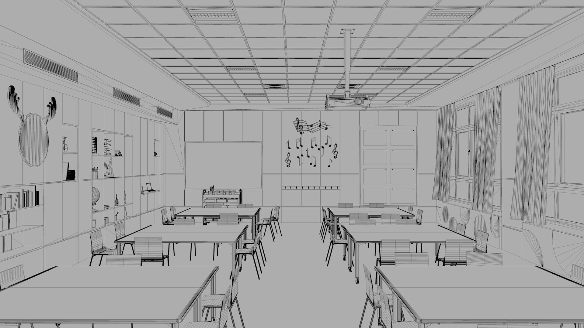 Children Classroom - 3D Model by zyed