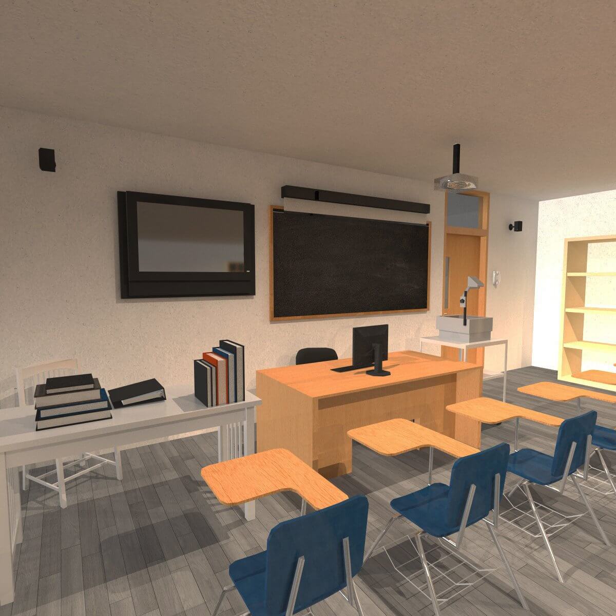 Classroom - 3D Model by zyed
