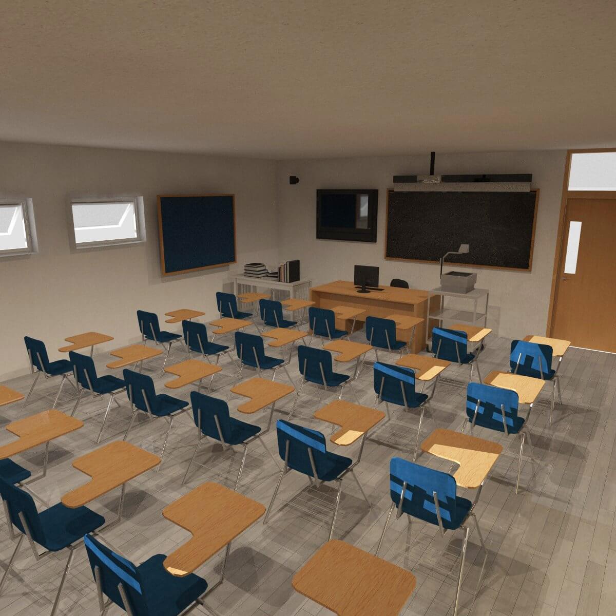 Classroom - 3D Model by zyed