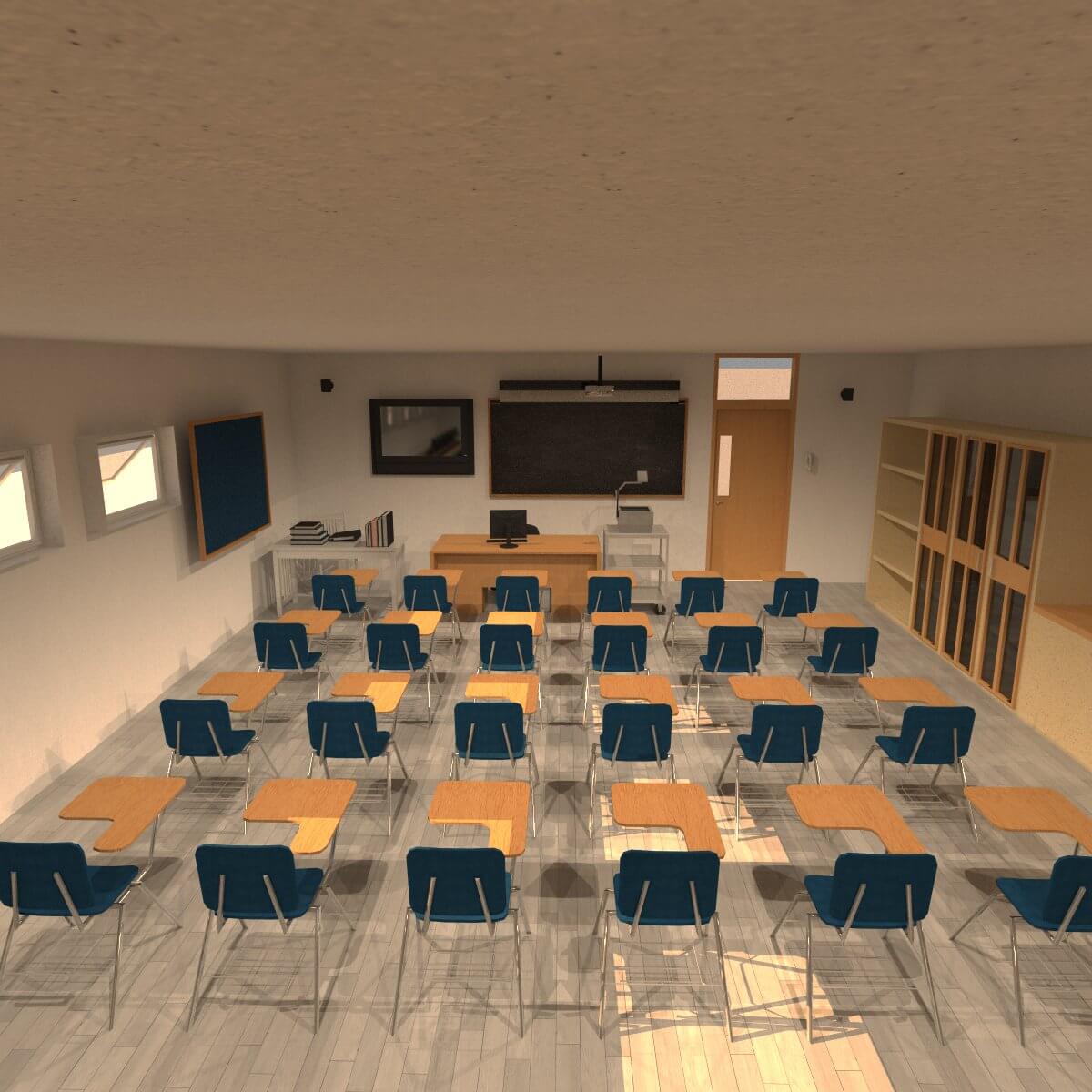 Classroom - 3D Model by zyed