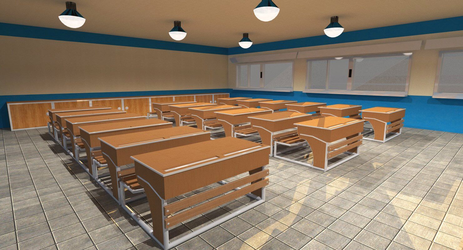 Classroom - 3D Model by zyed