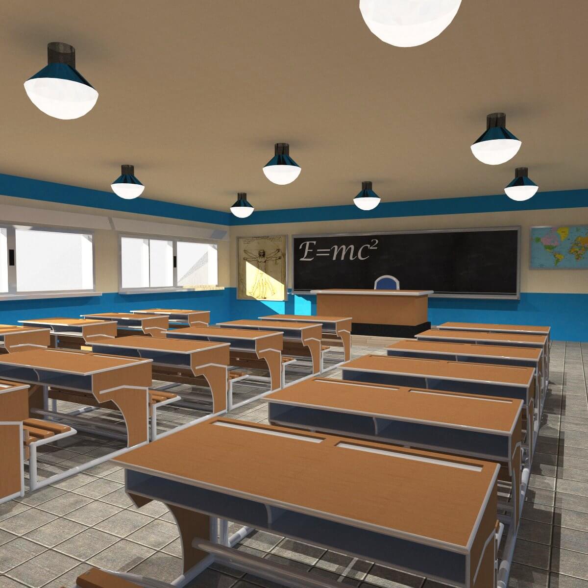 Classroom - 3D Model by zyed