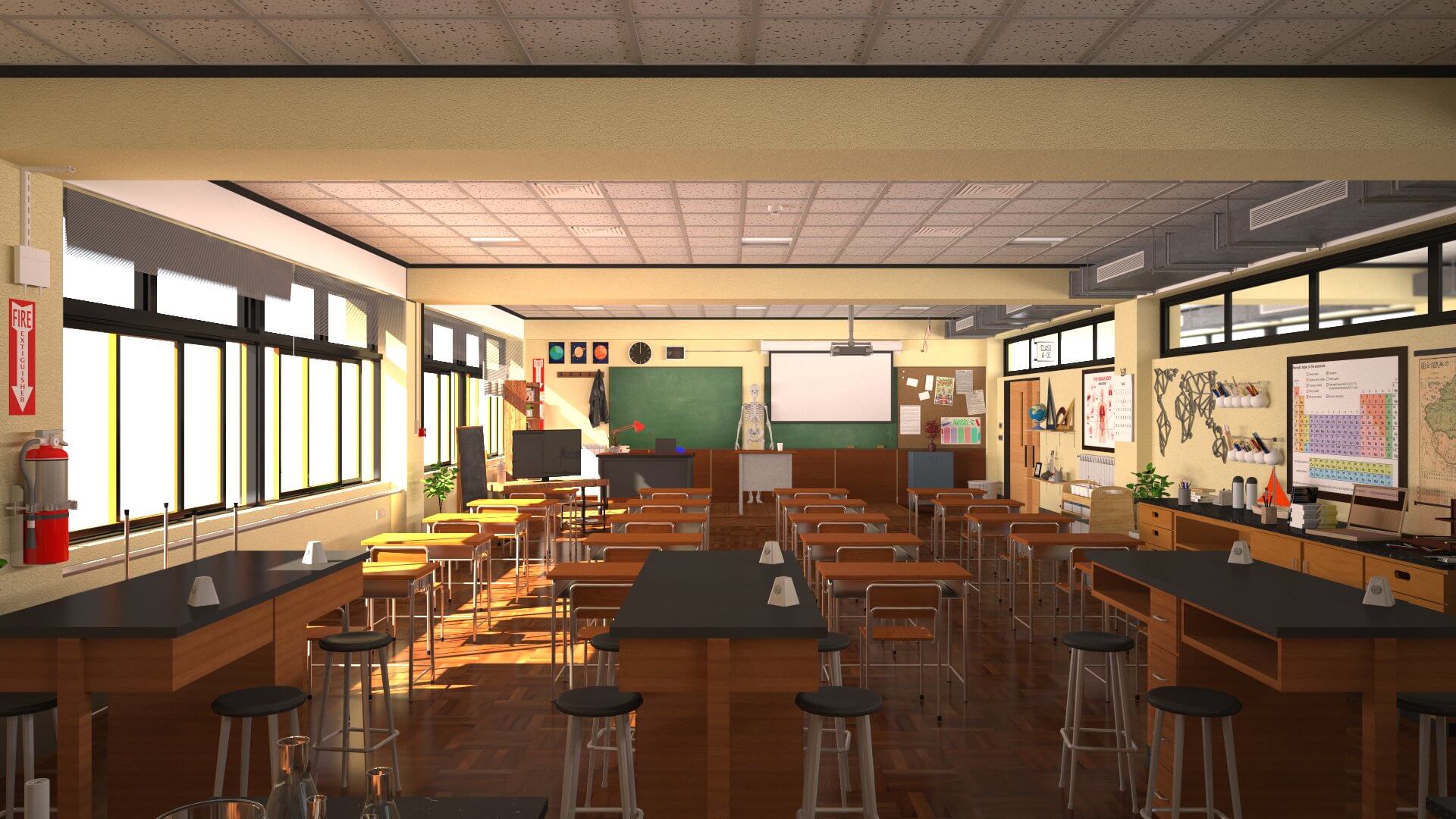 Classroom - 3D Model by zyed