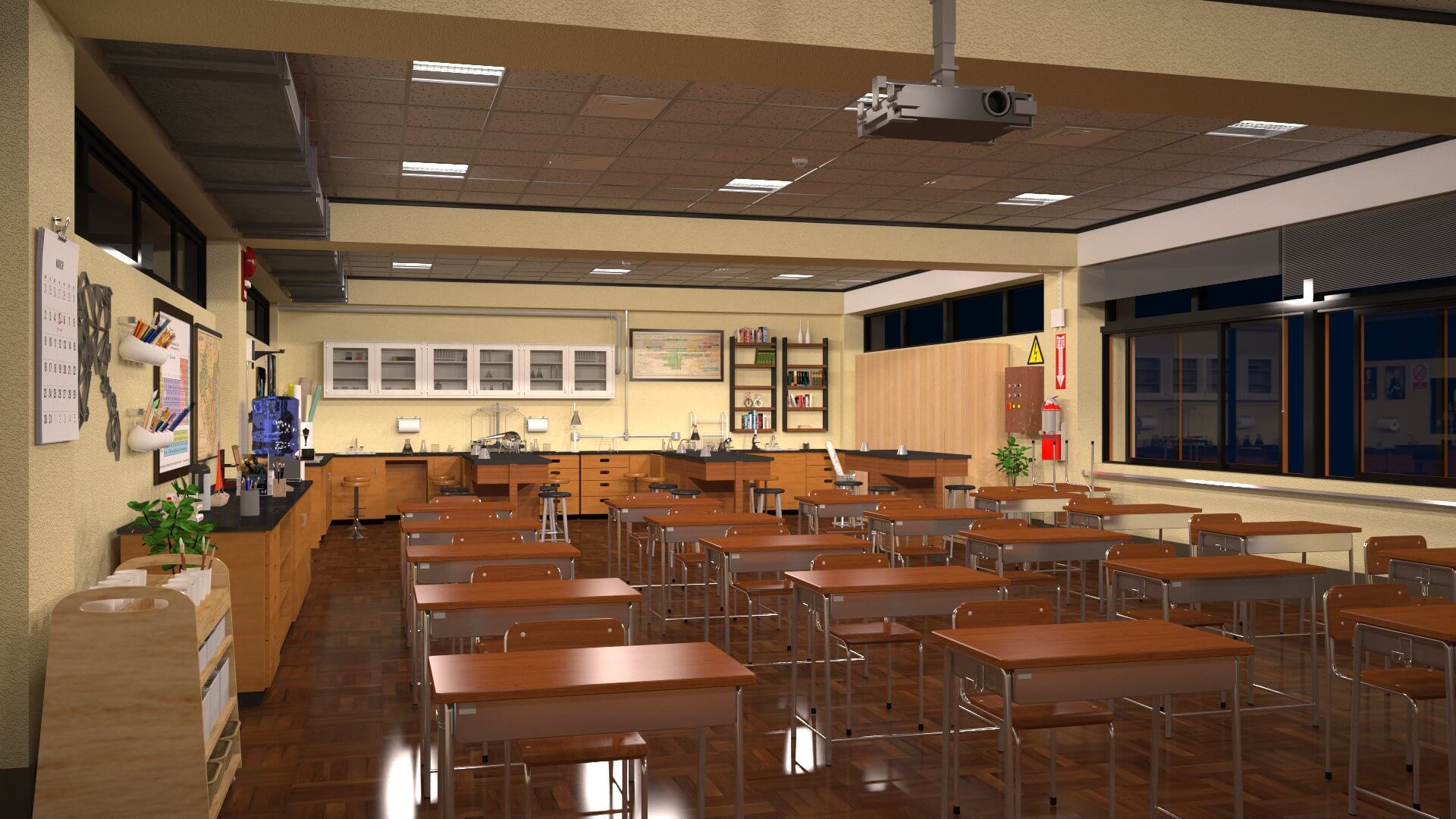 Classroom - 3D Model by zyed