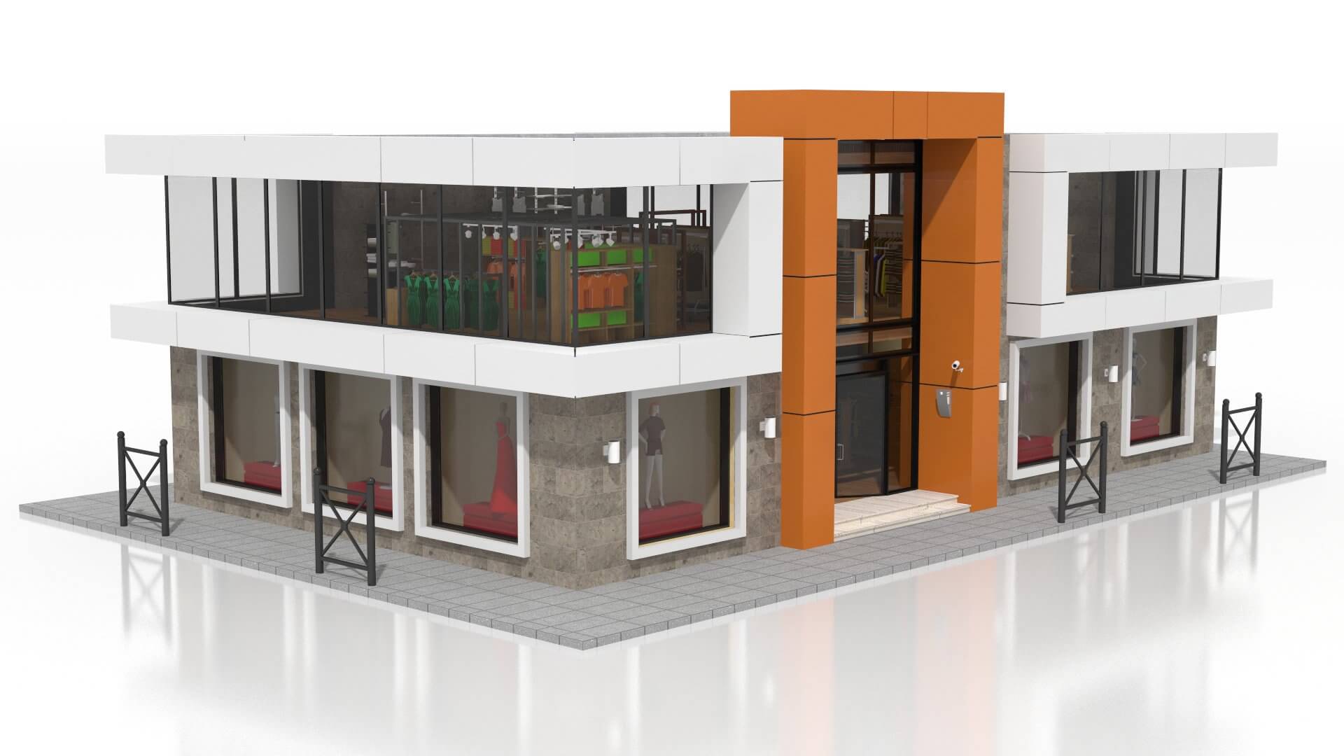 Clothing Store - 3D Model by zyed