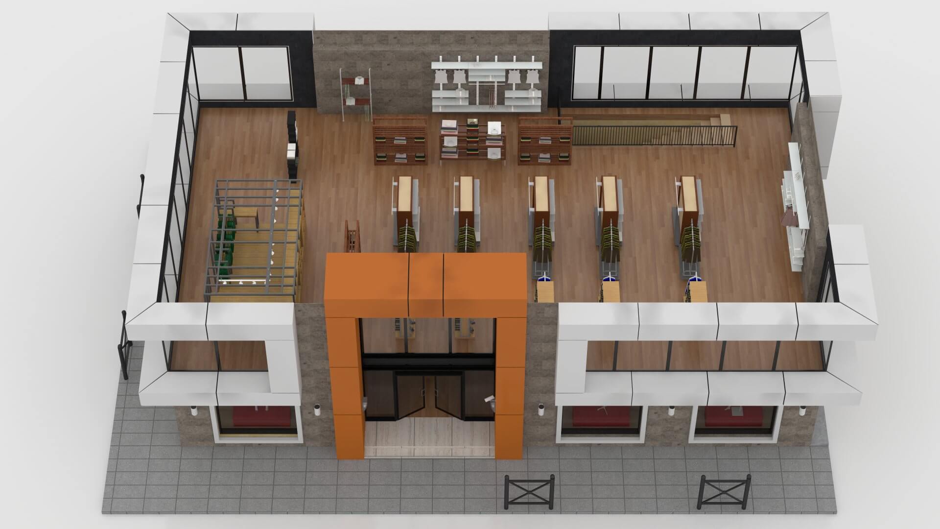 Clothing Store - 3D Model by zyed