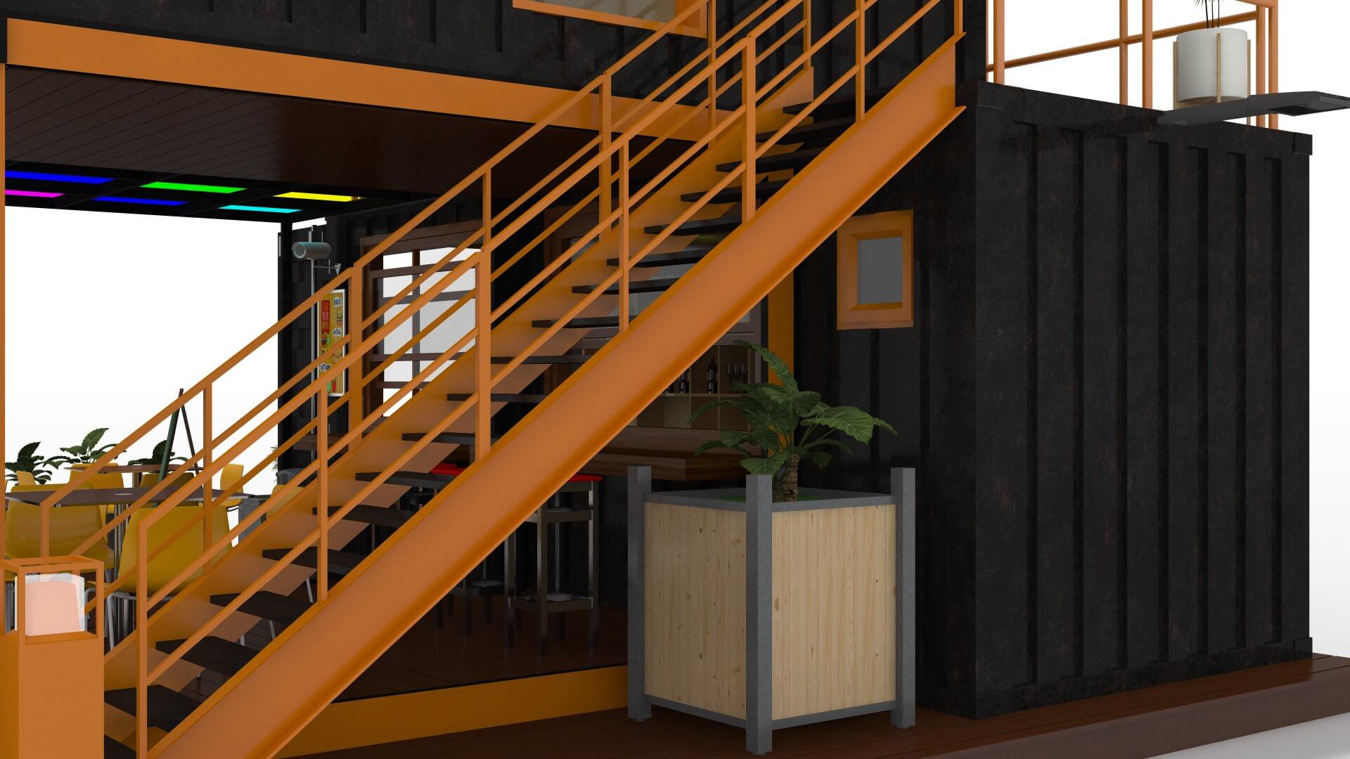 Container Coffee Shop - 3D Model by zyed