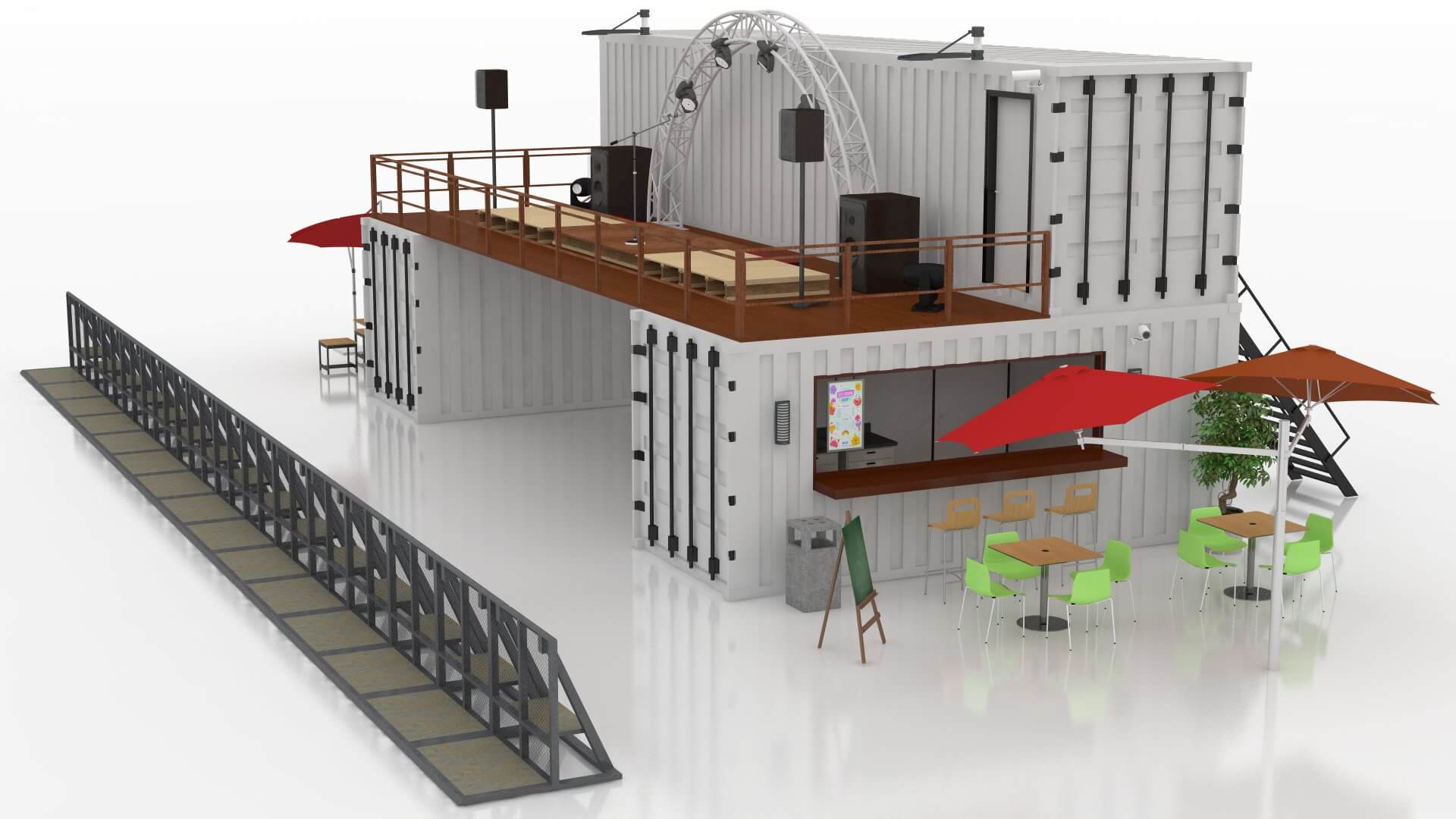 Container Scene Theater - 3D Model by zyed