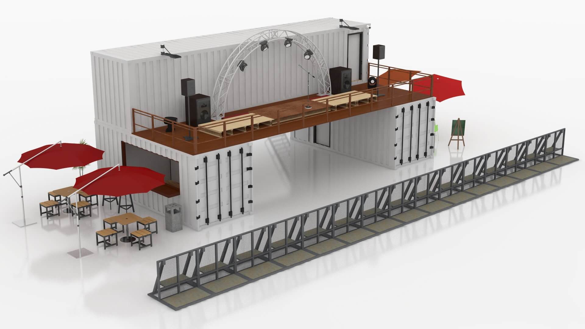 Container Scene Theater - 3D Model by zyed