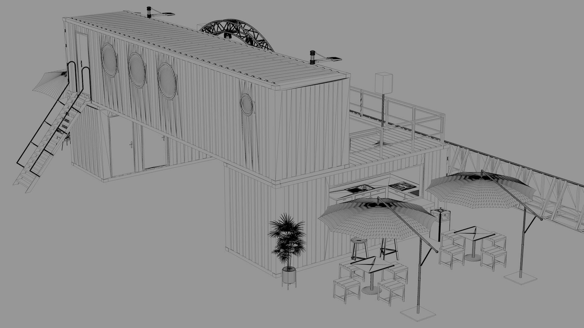 Container Scene Theater - 3D Model by zyed