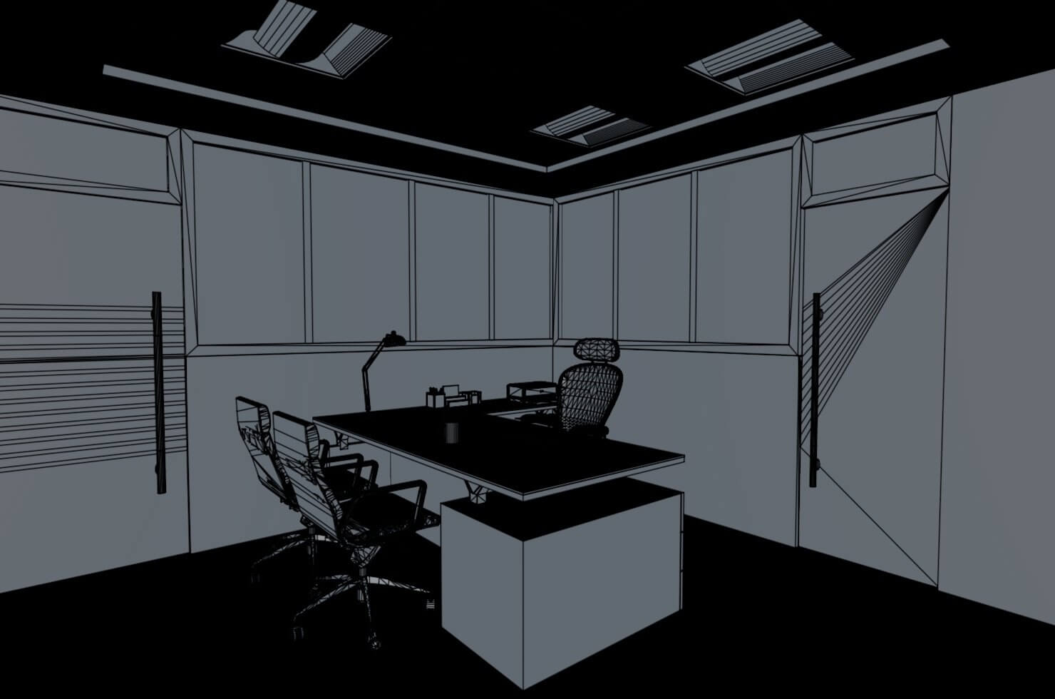 Director Room - 3D Model by zyed