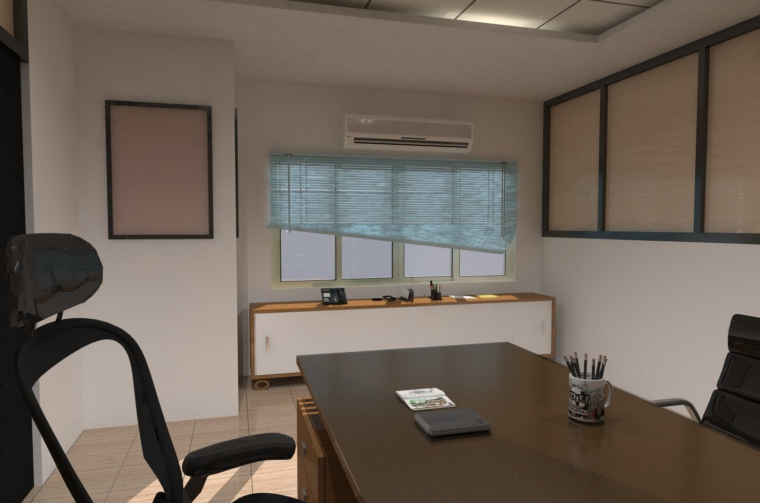 Director Room - 3D Model by zyed