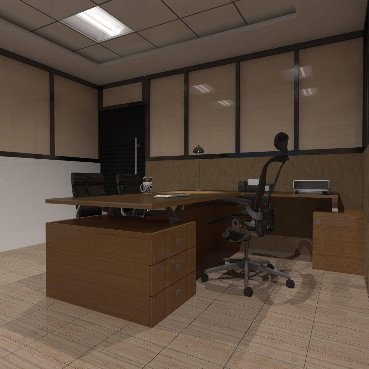 Director Room - 3D Model by zyed