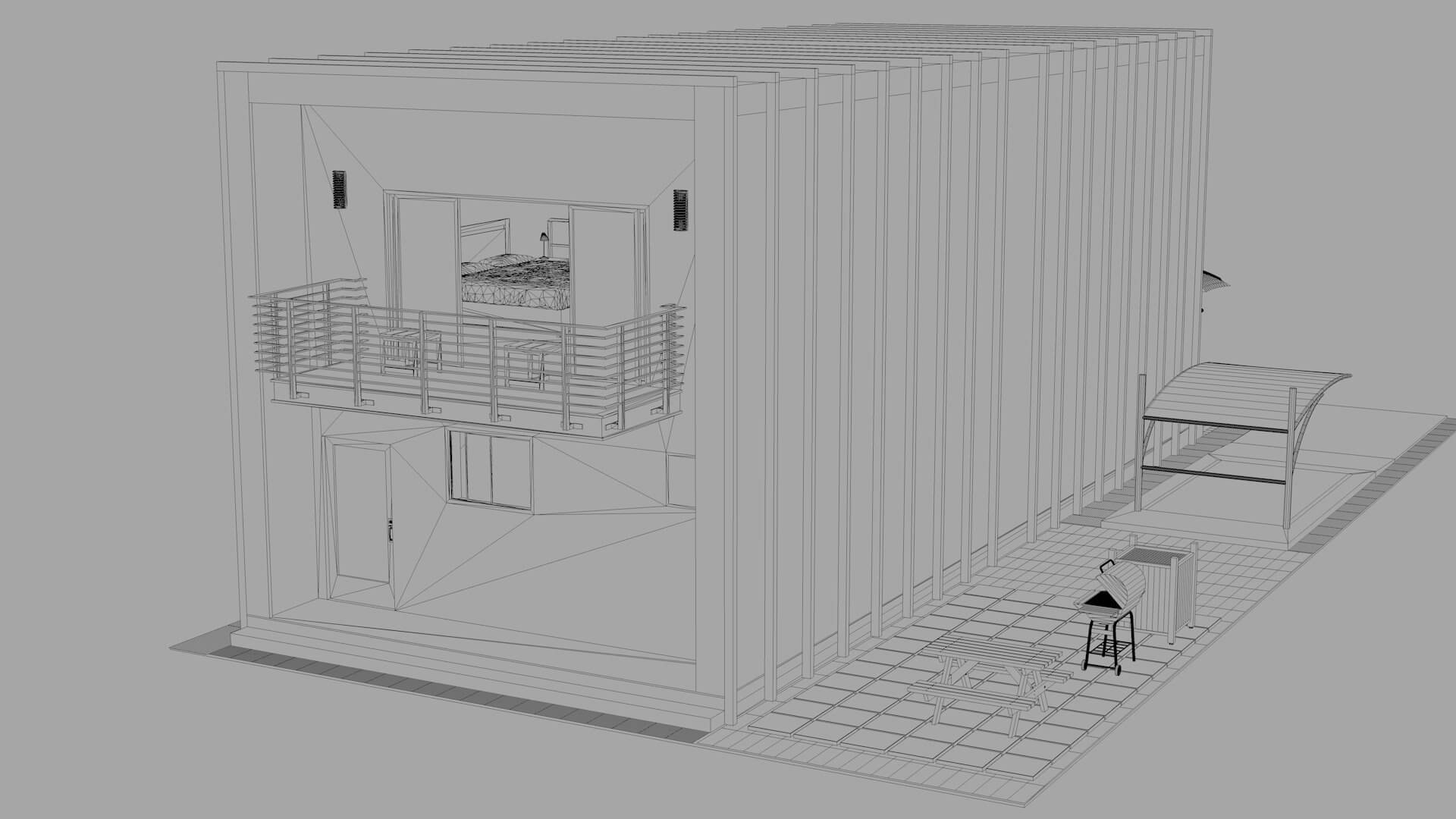 Duplex Home - 3D Model by zyed
