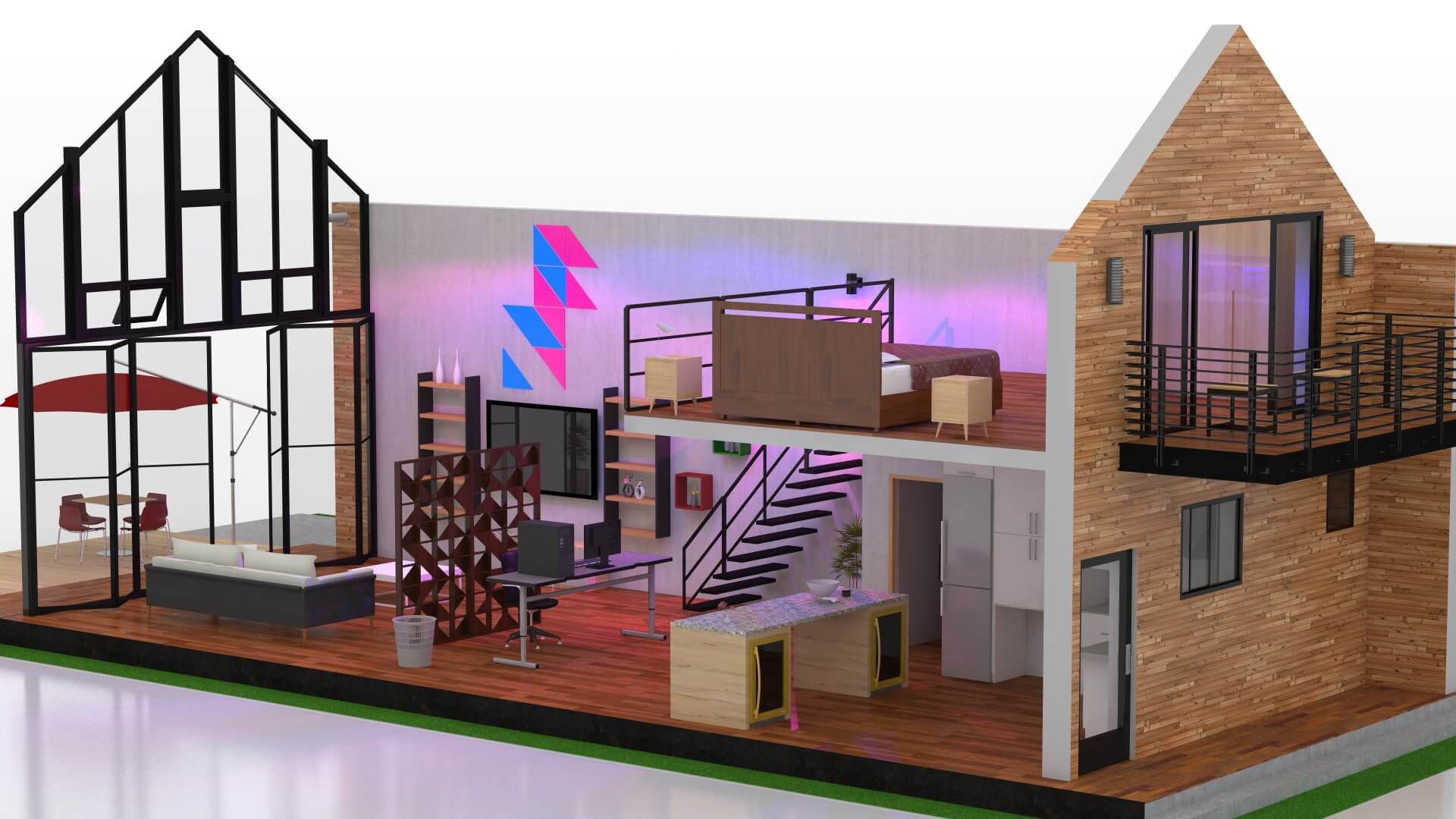 Duplex Home - 3D Model by zyed